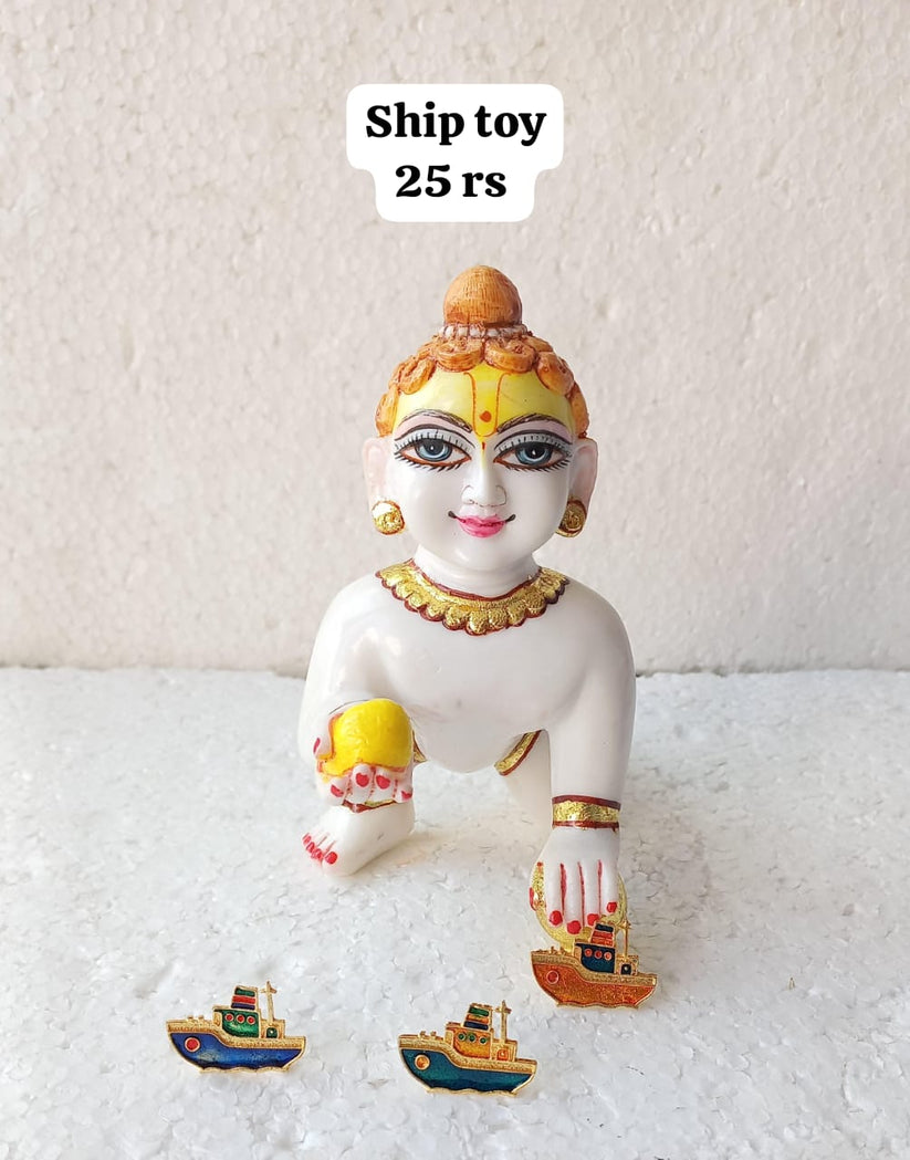 Ship toy for kanha ji – POSHAK BHANDAR LADDU GOPAL