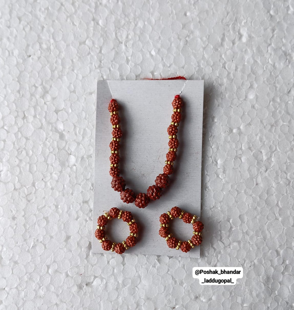 Rudraksh mala kada set – POSHAK BHANDAR LADDU GOPAL