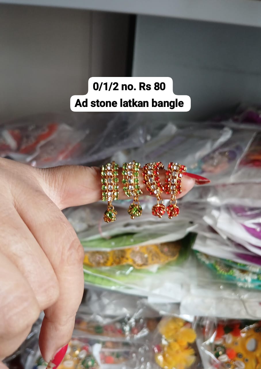 Ad stone Bangle 0/1/2 no. – POSHAK BHANDAR LADDU GOPAL