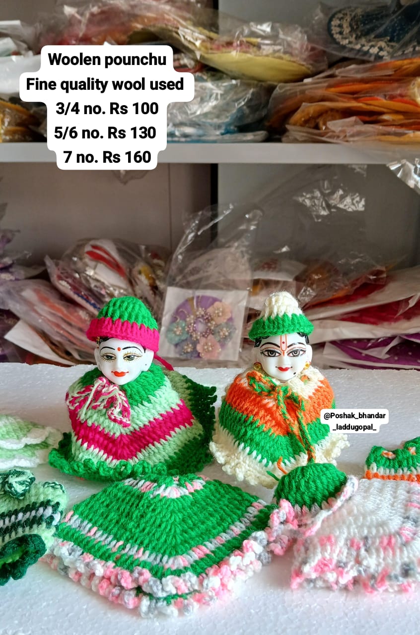 Woolen pounchu cap set – POSHAK BHANDAR LADDU GOPAL