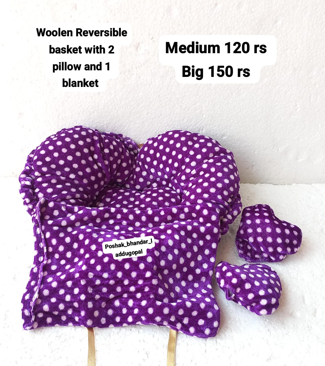 Heart shape Woolen bistar set – POSHAK BHANDAR LADDU GOPAL