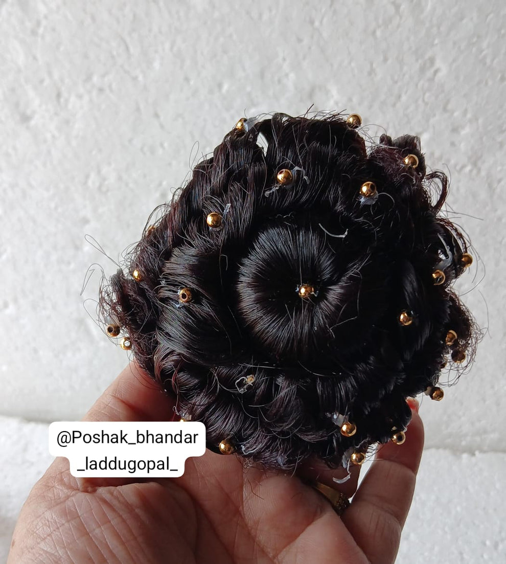 Juda style hair – POSHAK BHANDAR LADDU GOPAL
